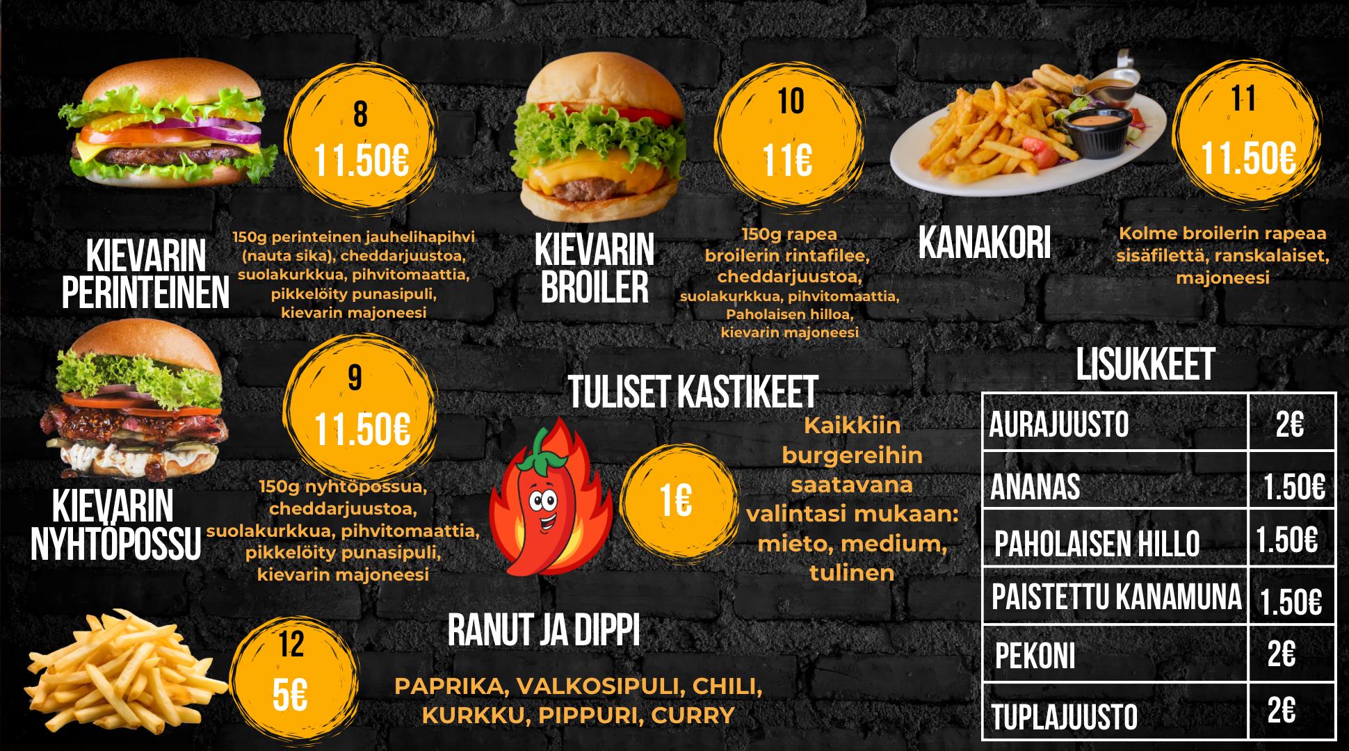 Kievarin Grilli | kartanokievari.fi